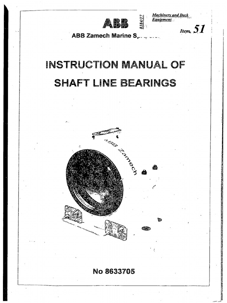 Instruction Manual | PDF | Bearing (Mechanical) | Lubricant