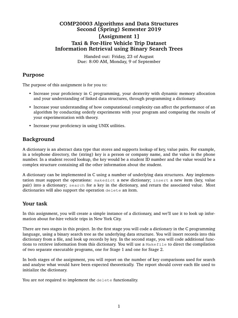 Assignment 1 Pdf String Computer Science Comma Separated Values 