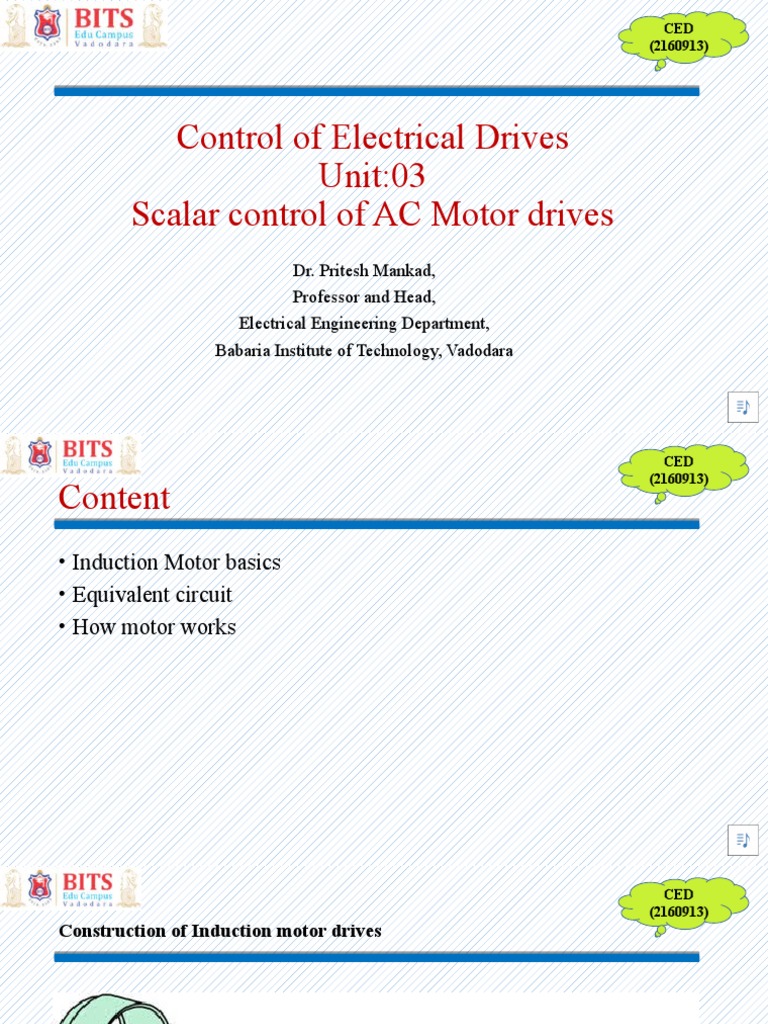 Scalar Control of AC Motor Drives | PDF