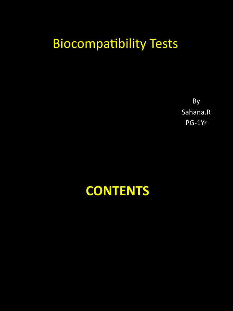 Biocompatibility Tests for Dental Materials | PDF | Allergy | Inflammation