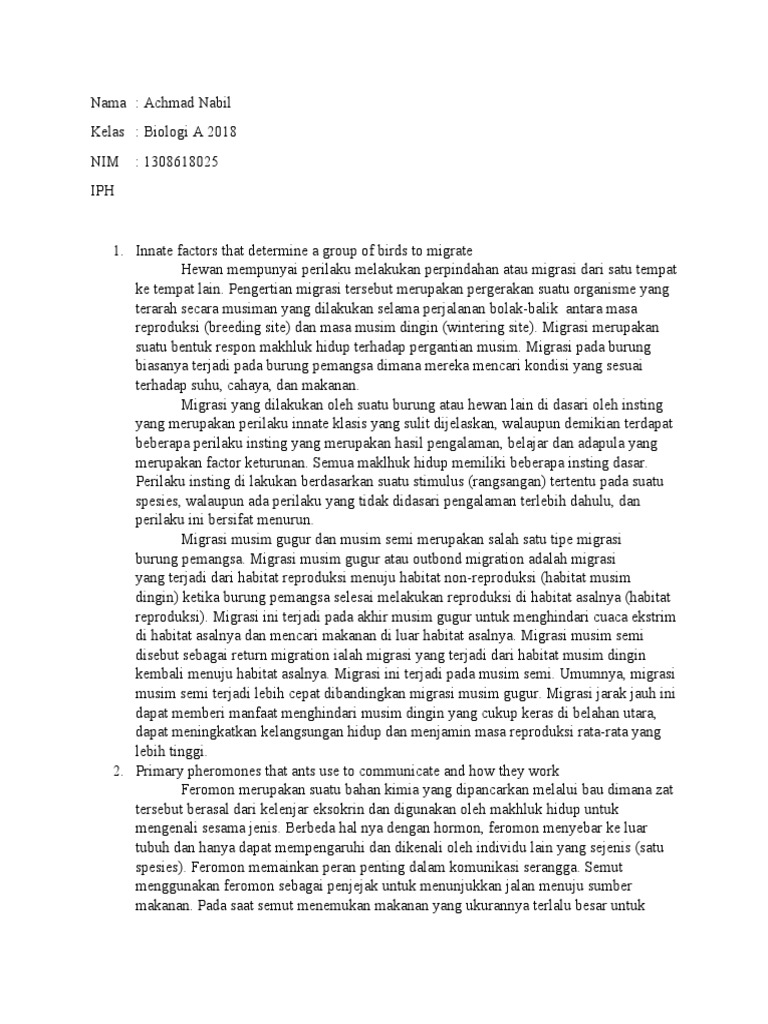 Innate Behavior | PDF