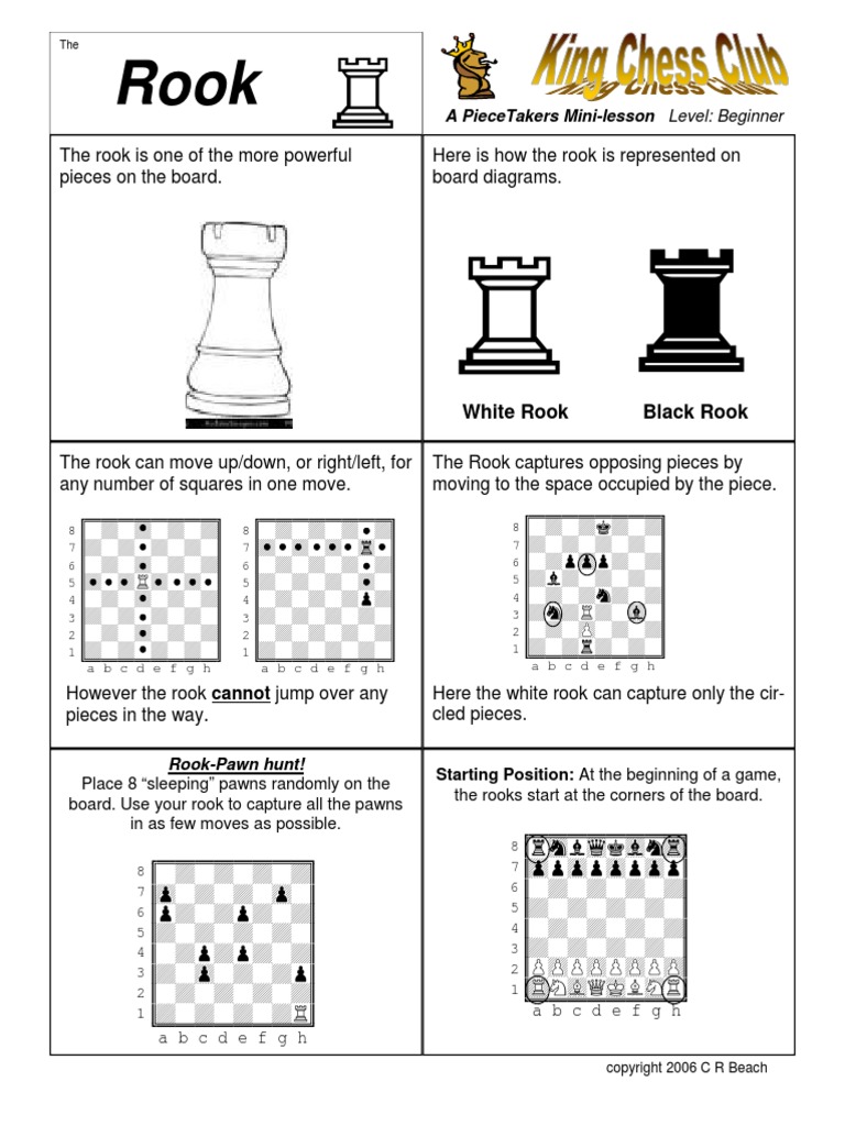 Rook PDF | PDF | Gaming | Chess Theory