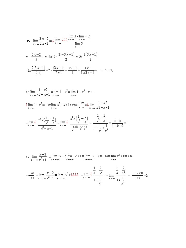 Calculo Ejercicios | PDF