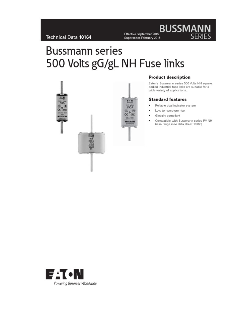 Fuse Link Catalog | PDF | Fuse (Electrical) | Electric Power