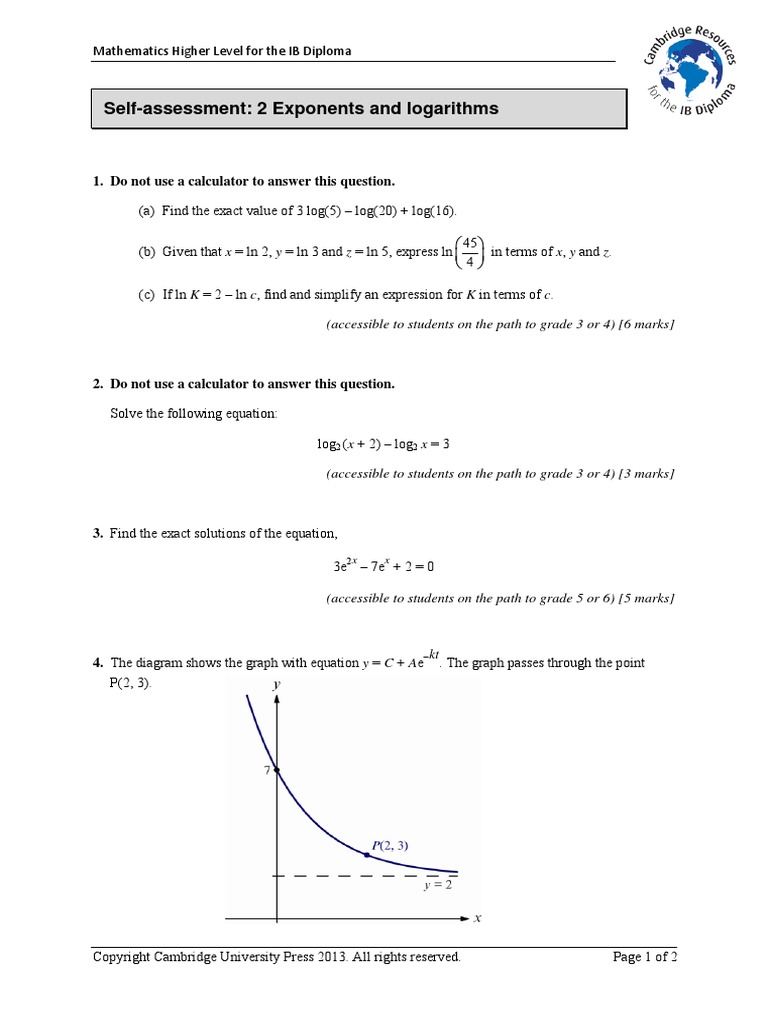 IB Math Higher Level PDF | PDF | Logarithm | Combinatorics