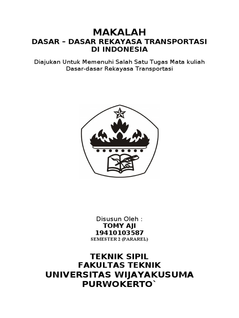 Dasar Rekayasa Transportasi Indonesia Pdf