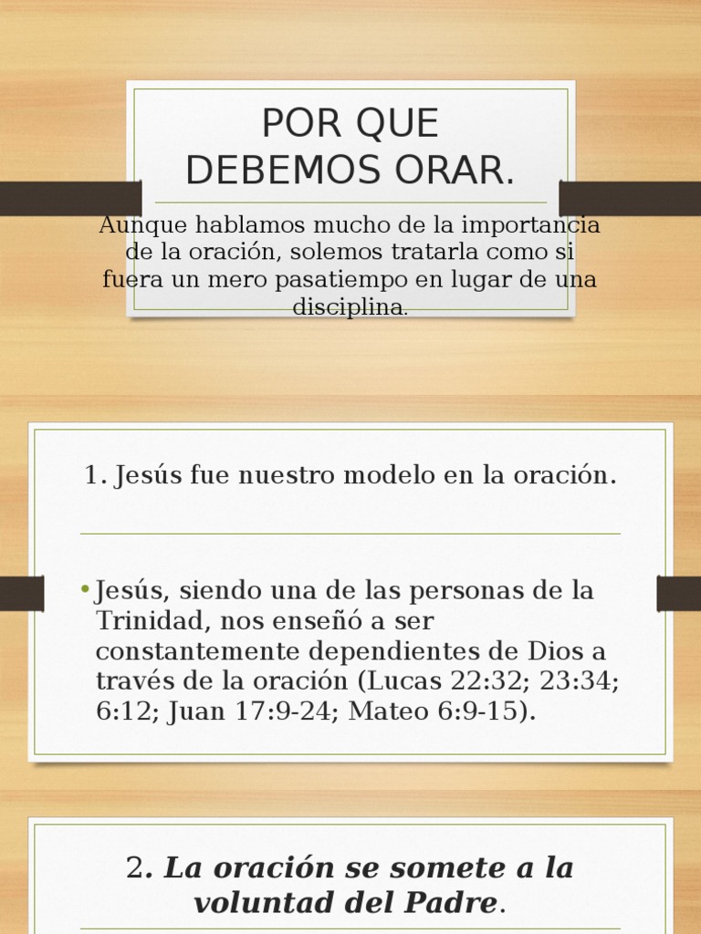 Por Que Debemos Orar | PDF | Oración | Creencia religiosa y doctrina