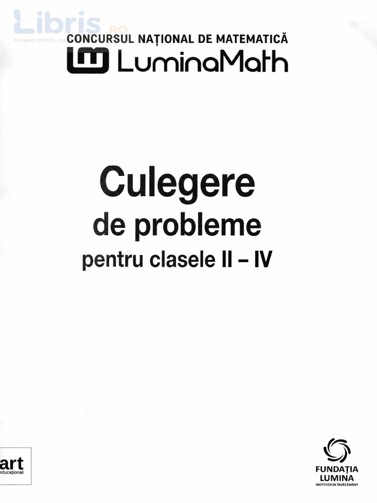 Matematica - Clasele 2-4 - Culegere de Probleme - Concursul National ...