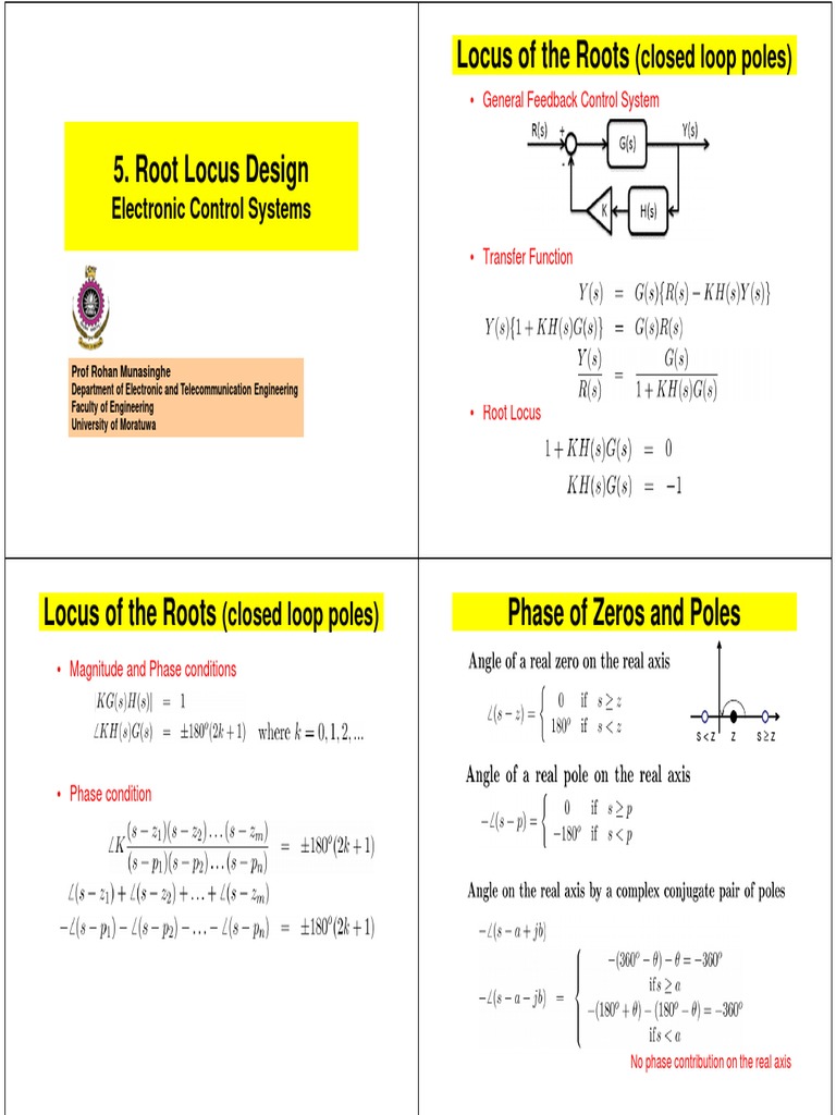 5 Root Locus Designnn | PDF | Control Theory | Applied Mathematics
