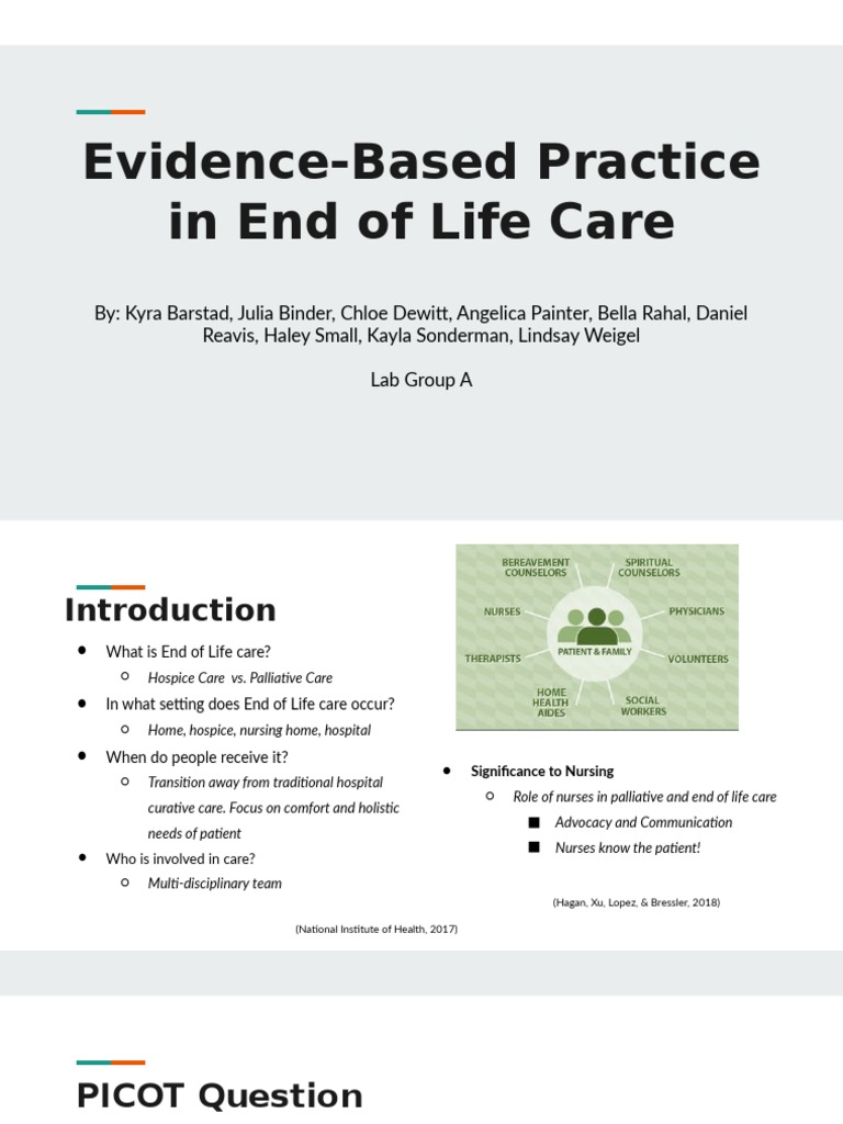 Ebp Presentation | PDF | Palliative Care | Hospice