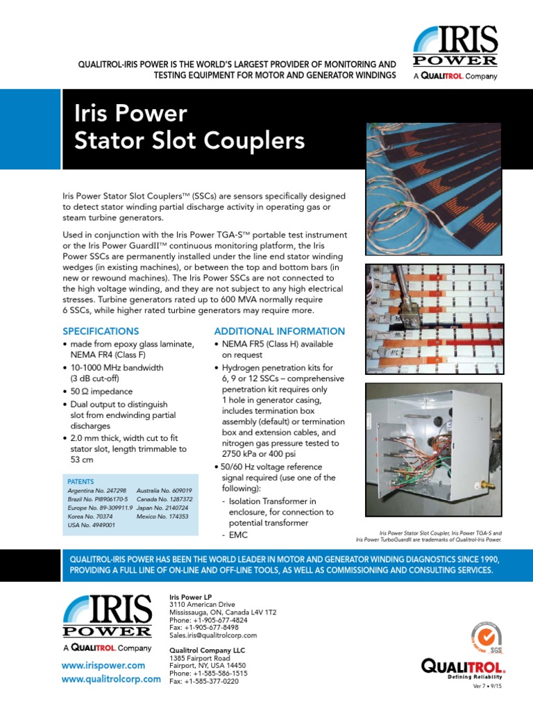 Iris Power Stator Slot Couplers Overview | PDF | Electric Generator ...