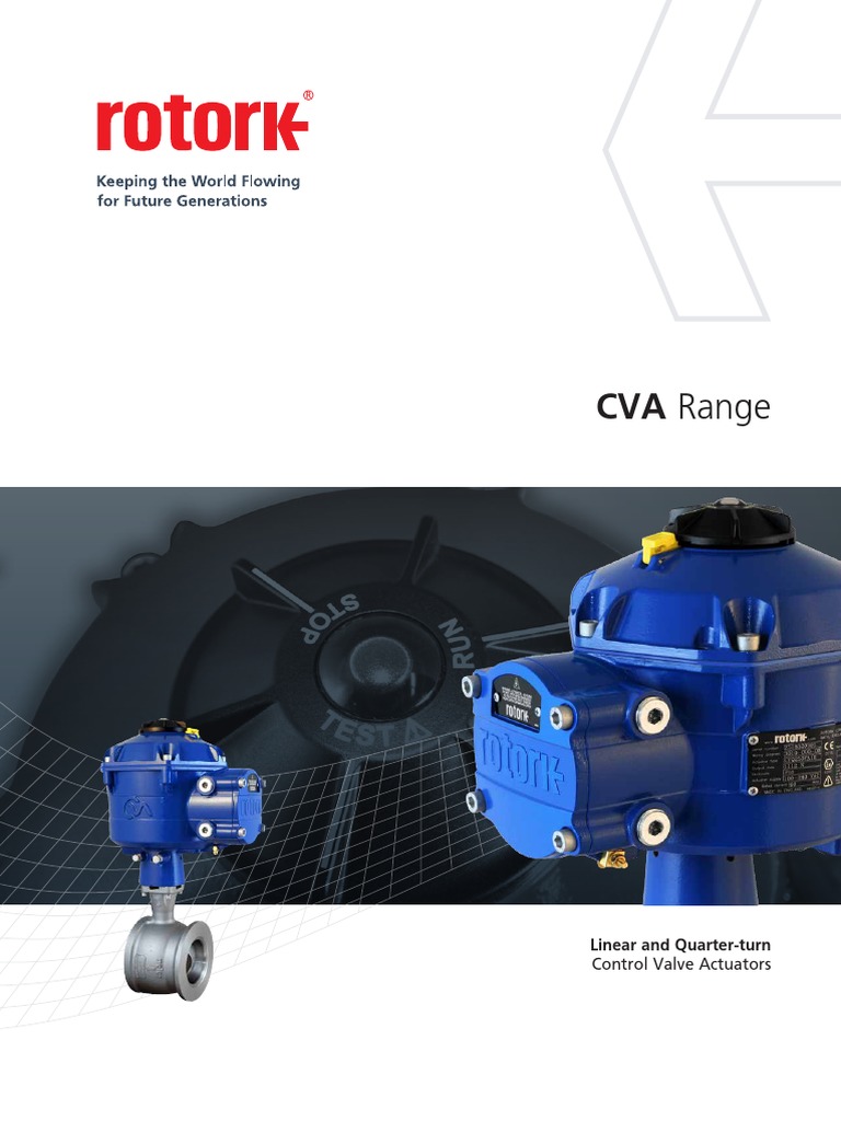 CVA Range: Linear and Quarter-Turn | PDF | Actuator | Electric Motor