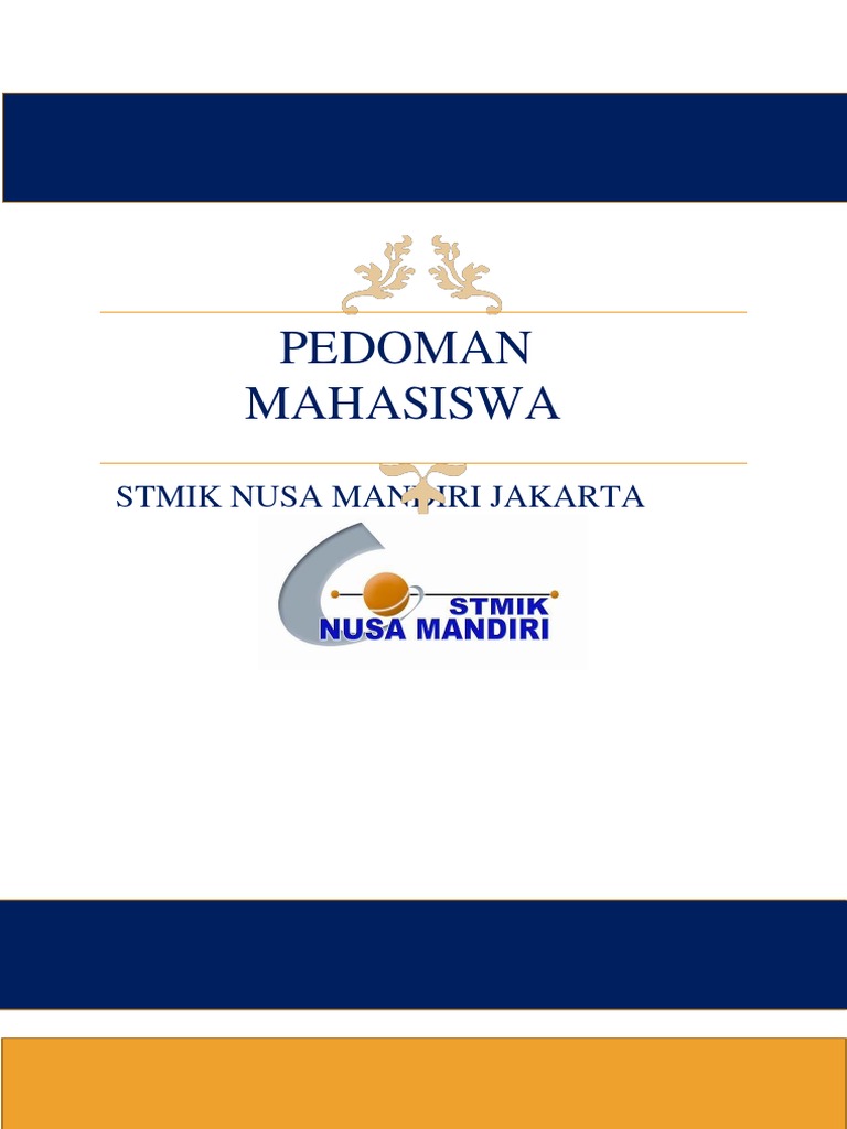 Panduan E-Learning Mahasiswa STMIK Nusa Mandiri Maret 2020 PDF | PDF