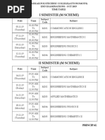 2025 NED MSCE MOCK TIMETABLE | PDF | Science