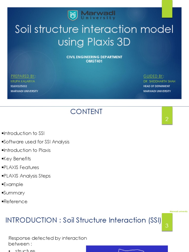 Soil Structure Interaction Model Using Plaxis 3D | PDF | Extrusion ...