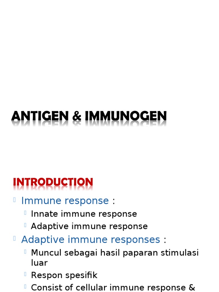 Antigen & Immunogen | PDF