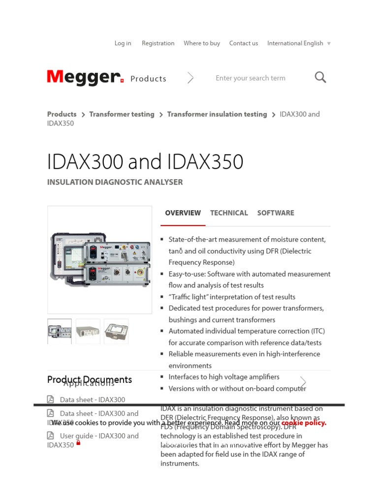 Megger Idax | PDF | Transformer | Http Cookie