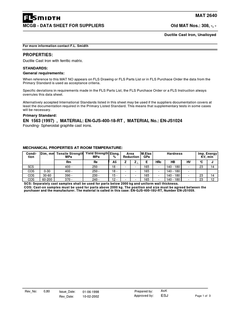 Mat 2640 For Suppliers PDF | PDF | International Organization For ...