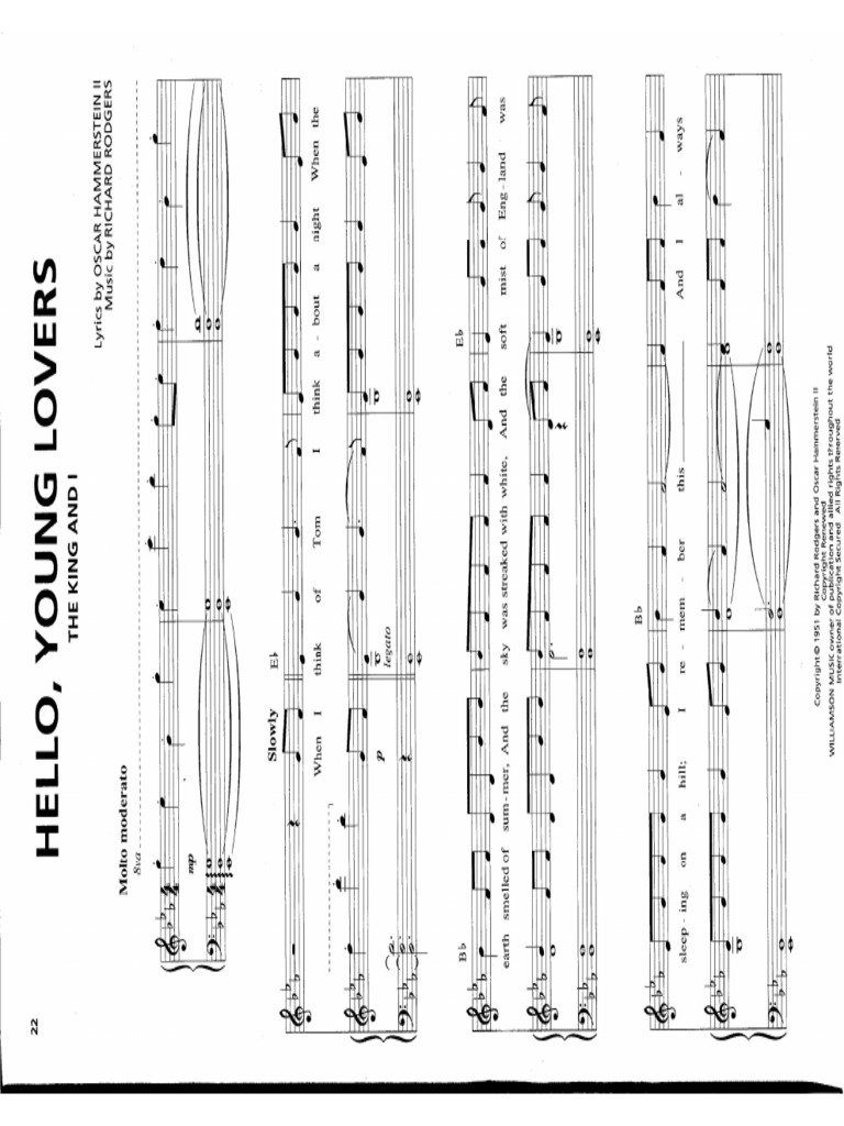 The King and I - Hello Young Lovers | PDF