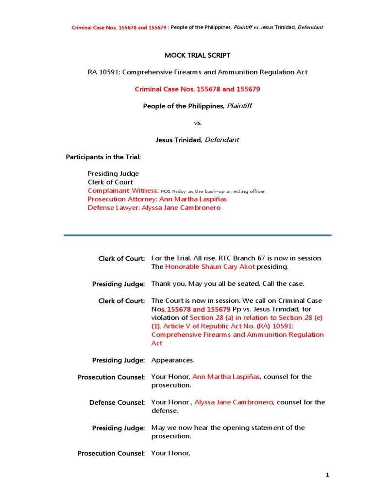 Criminal Case Nos. 155678 and 155679:: People of The Philippines ...
