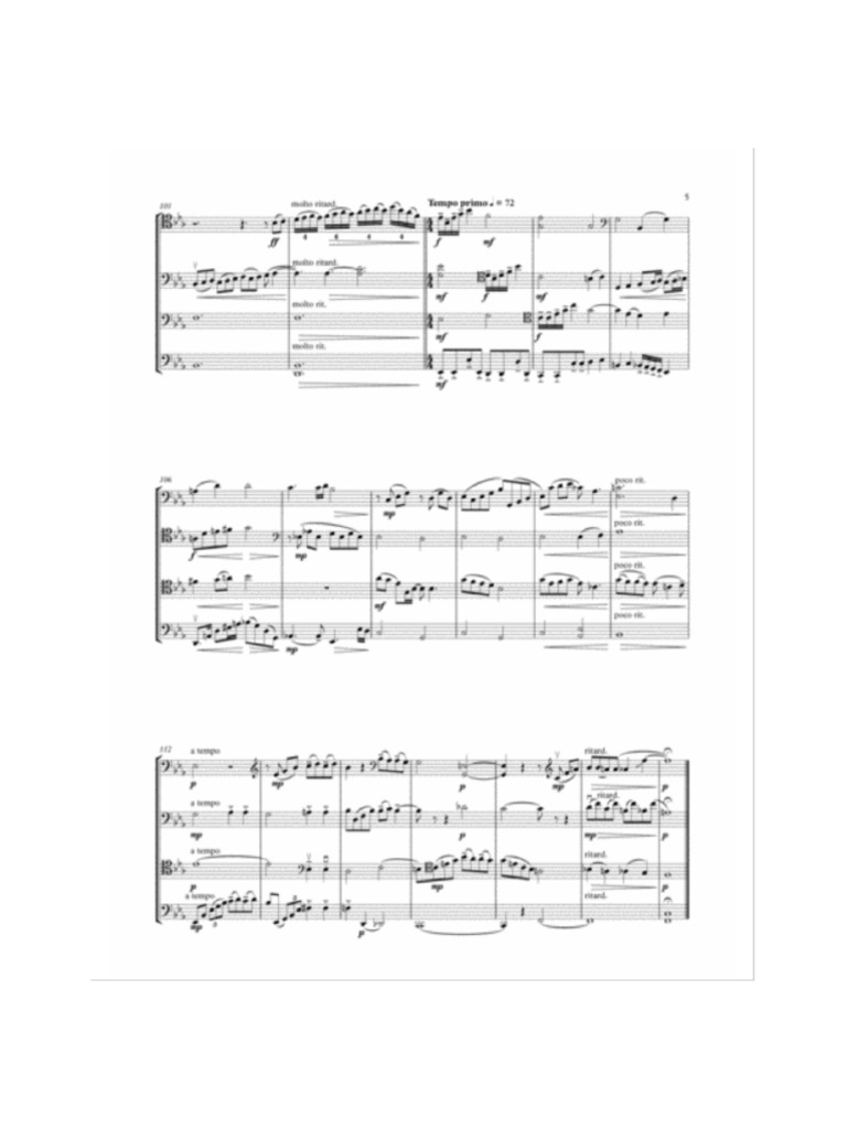 Bohemian Rhapsody Cello Quartet p5 PDF | PDF