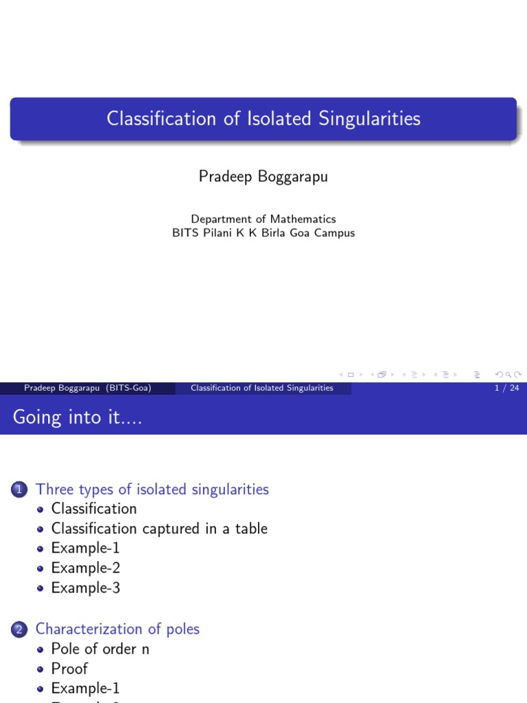 7.2 Isolated Singular Points | PDF | Abstract Algebra | Mathematical ...