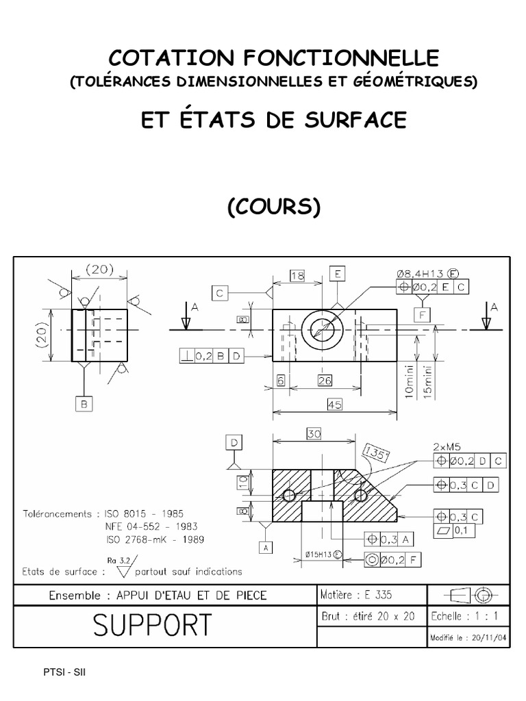 Cotation Fonctionnelle et Tolérances ISO | PDF | Tolérance géométrique ...