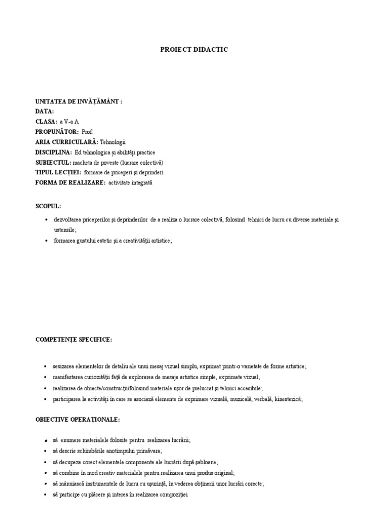 Macheta de Poveste | PDF