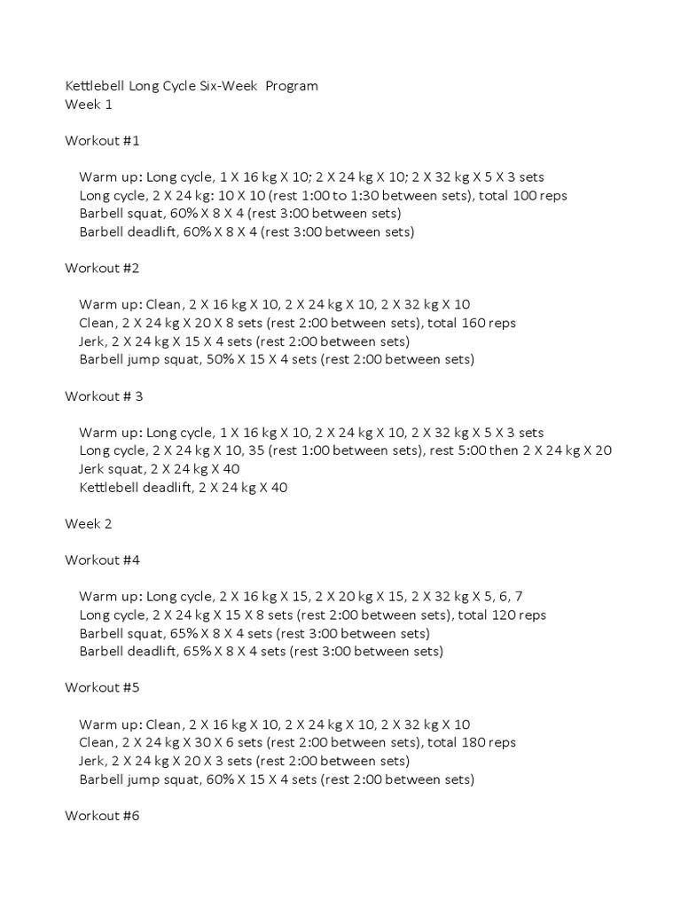 Long Cycle Progressive Training | PDF | Weight Training | Physical Exercise