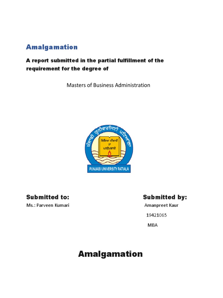Amalgamation Concept PDF | PDF | Business