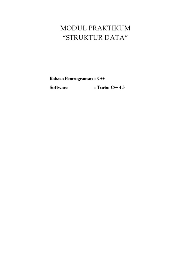 Modul Praktikum Struktur Data | PDF