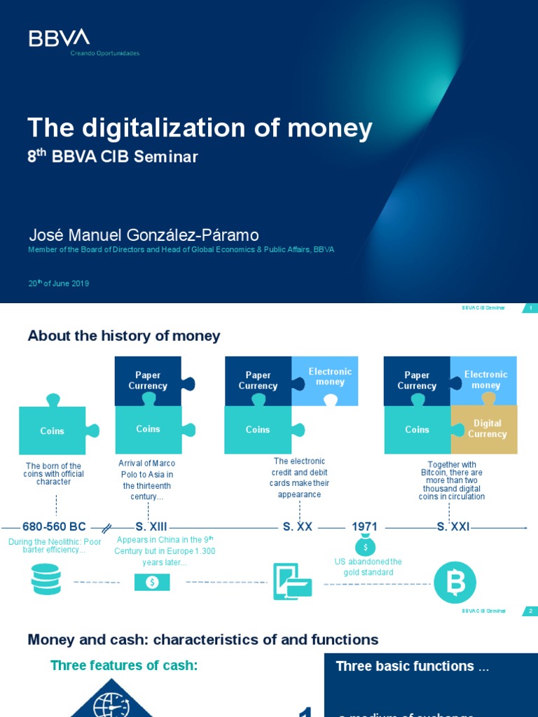 The Digitalization of Money: 8 BBVA CIB Seminar | PDF | Jp Morgan Chase ...