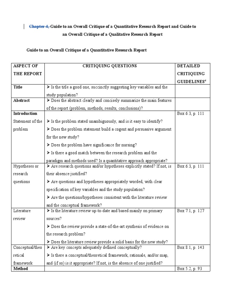 Critique Research Form | Download Free PDF | Data Analysis | Statistics