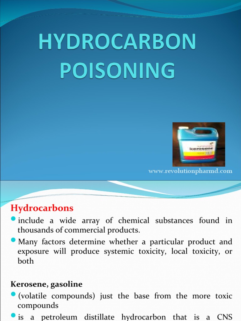 Hydrocarbon Poisoning | PDF | Kerosene | Hydrocarbons