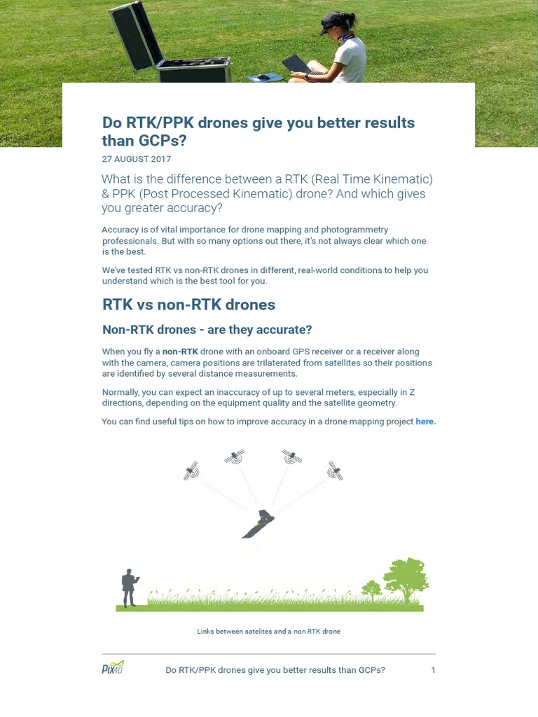 RTK vs PPK Drone Accuracy Comparison | PDF
