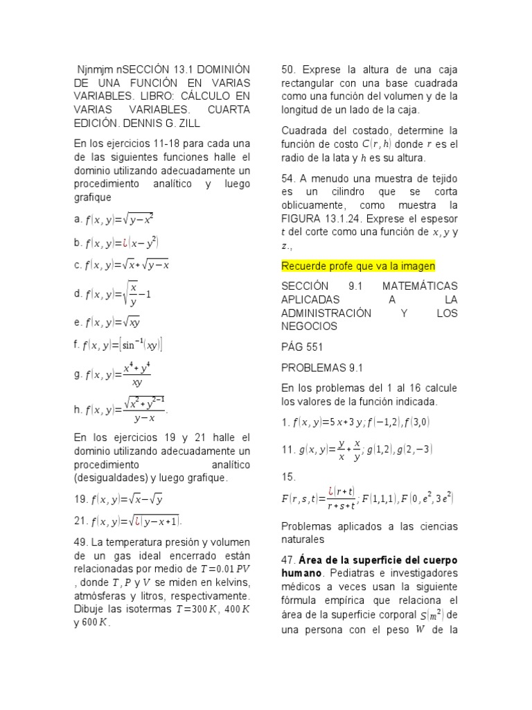 Calculo de Varias Variables Final | PDF | Ósmosis | Cantidades fisicas