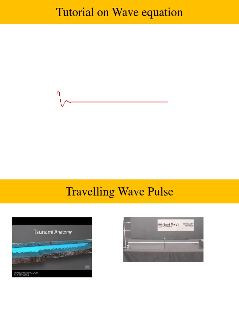 Tutorial 12 Wave Motion | PDF