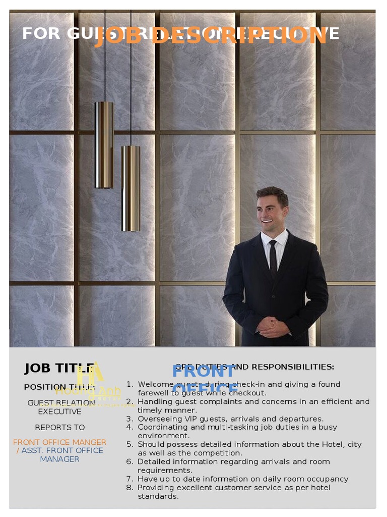 Guest Relation Executive Responsibilities | PDF | Psychological ...