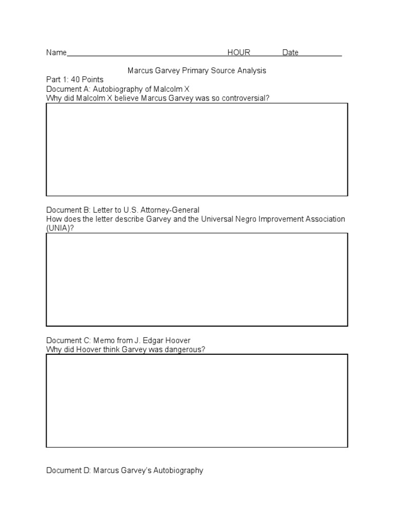 Garvey Lesson Plan | PDF