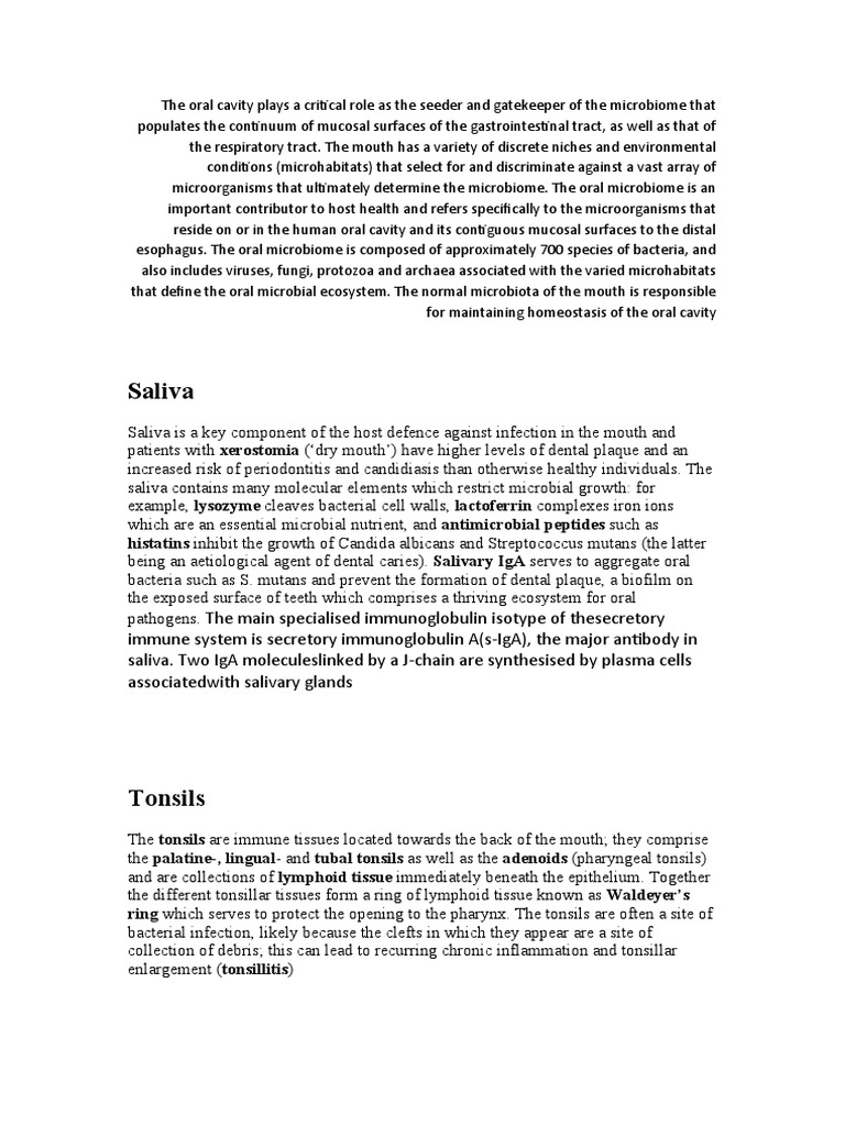 Saliva: Histatins Inhibit The Growth of Candida Albicans and ...