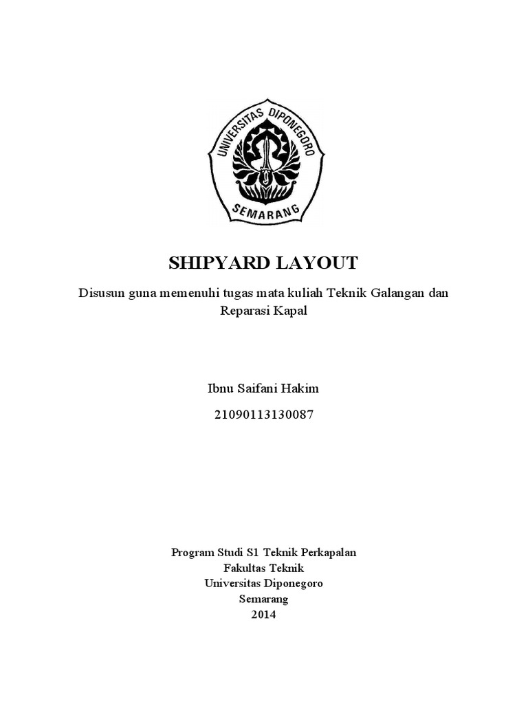 Shipyard Layout | PDF