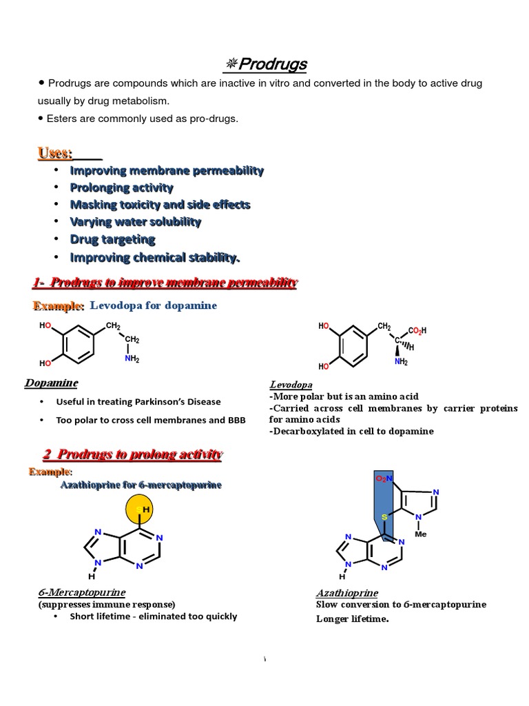 Prodrug (D.ashowq) | PDF | Aspirin | Carboxylic Acid