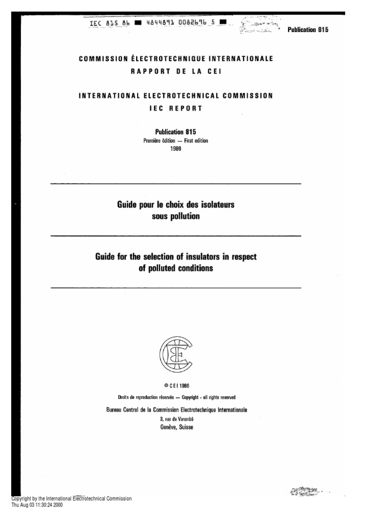 Iec 60815 2 | PDF