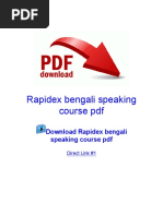 Rapidex English Speaking Course | PDF