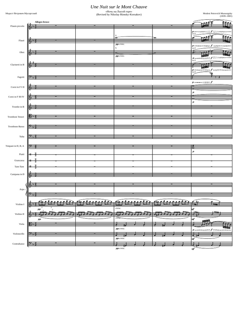 Night On Bald Mountain | PDF | Common Practice Period | Classical Music