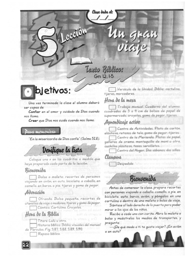 Lección 05 - Un Gran Viaje | PDF