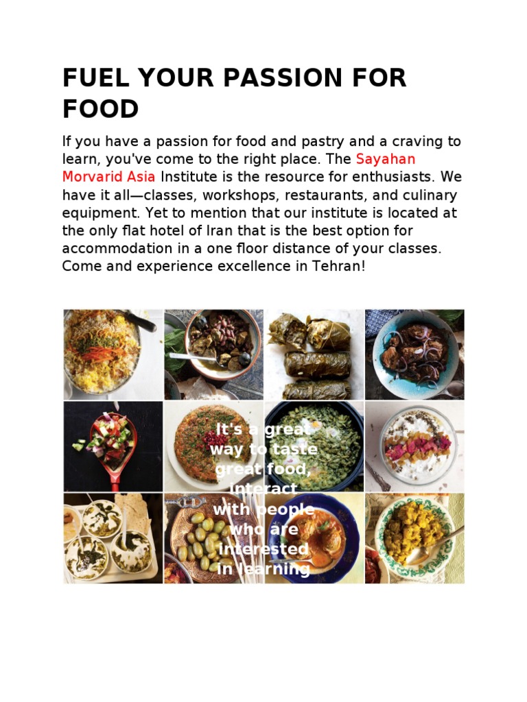 Culinary Pamphlet | PDF | Menu | Restaurants