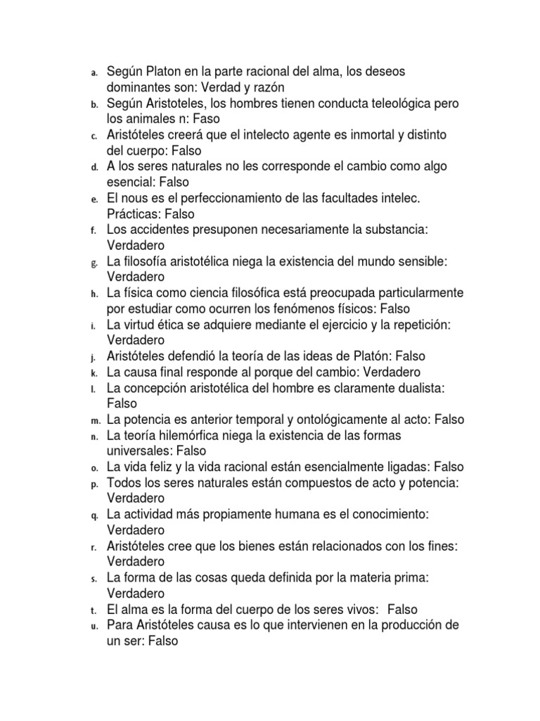 Partes del alma según Platón y Aristóteles | PDF | Aristóteles | Alma