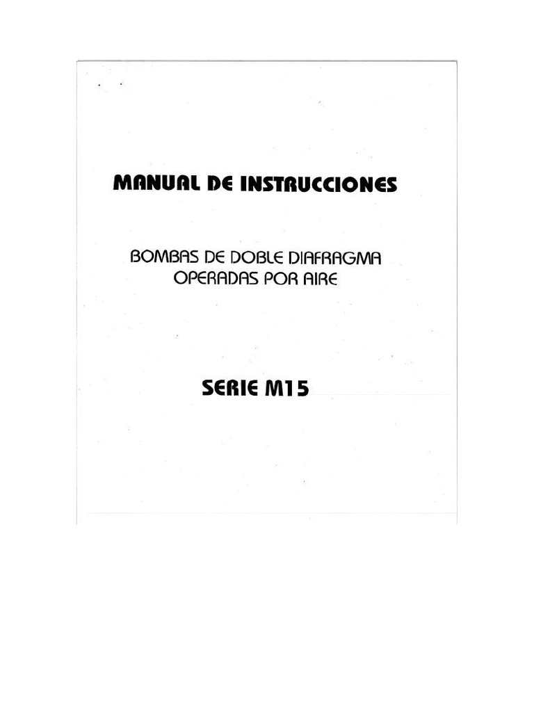 Manual Bomba Wilden M15 | PDF