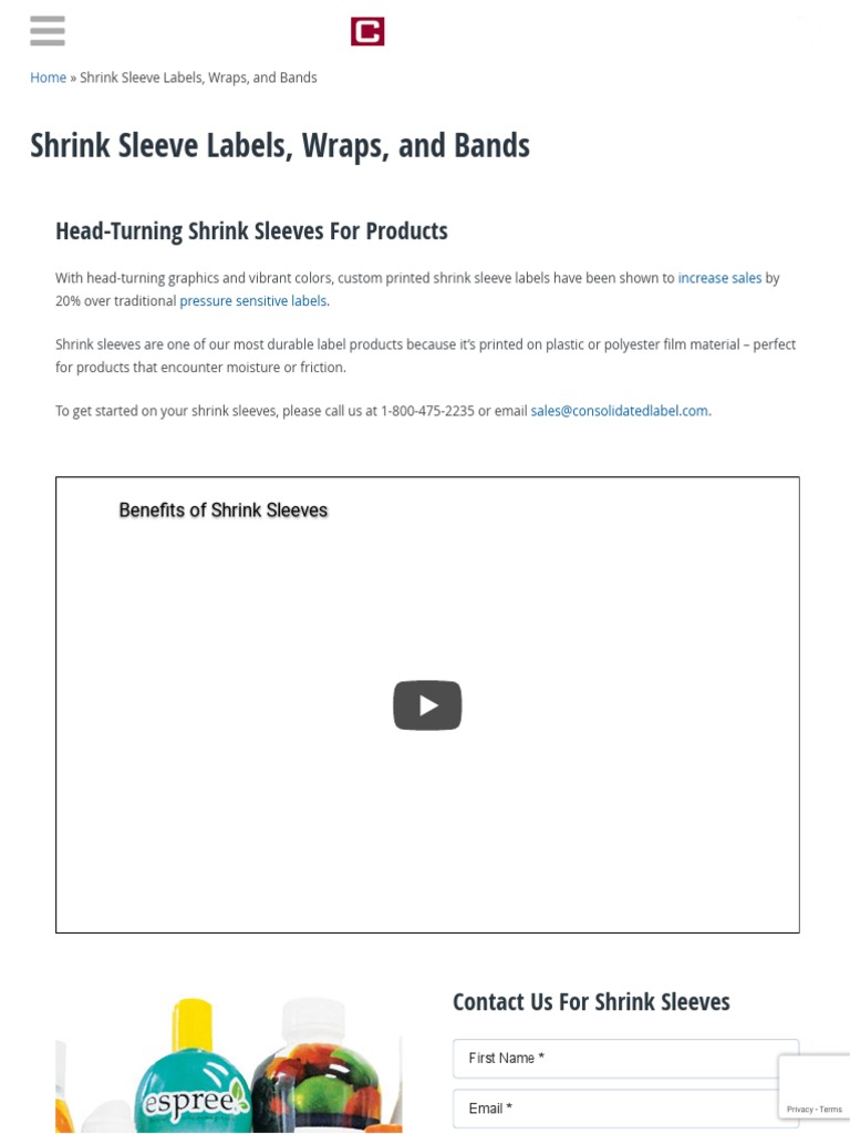 Shrink Sleeve Labels - Custom Shrink Sleeves, Wraps, Bands | PDF ...